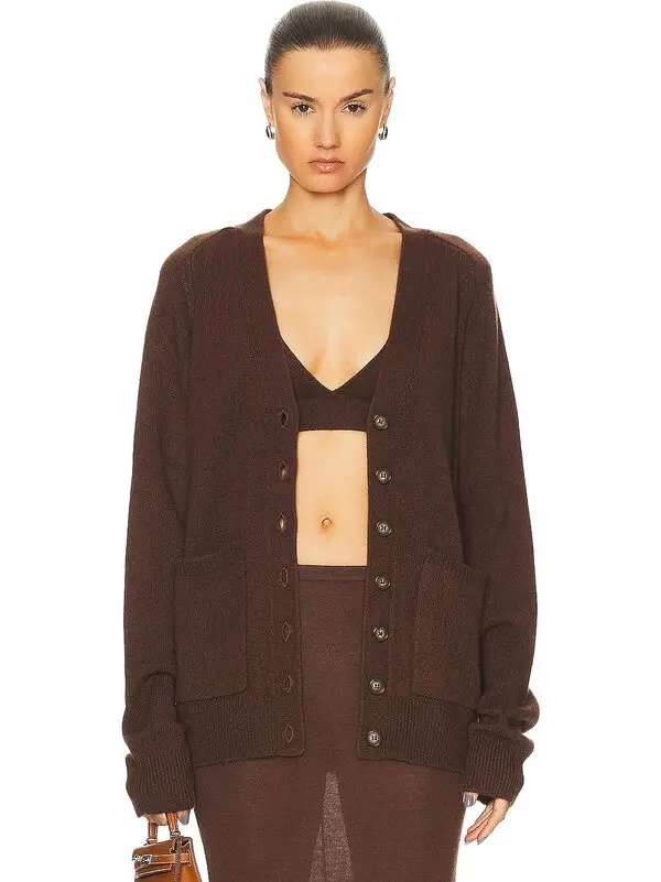 Eterne Theodore Cardigan - Chocolate