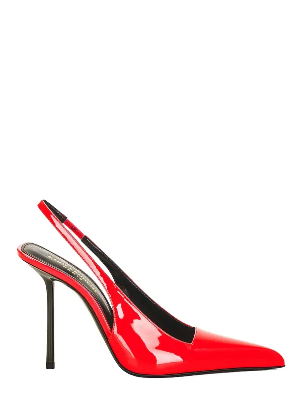 Saint Laurent Paloma Slingback Pump - Highlighter Coral