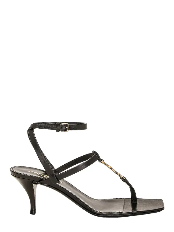 Saint Laurent Cassandra Sandal - Nero