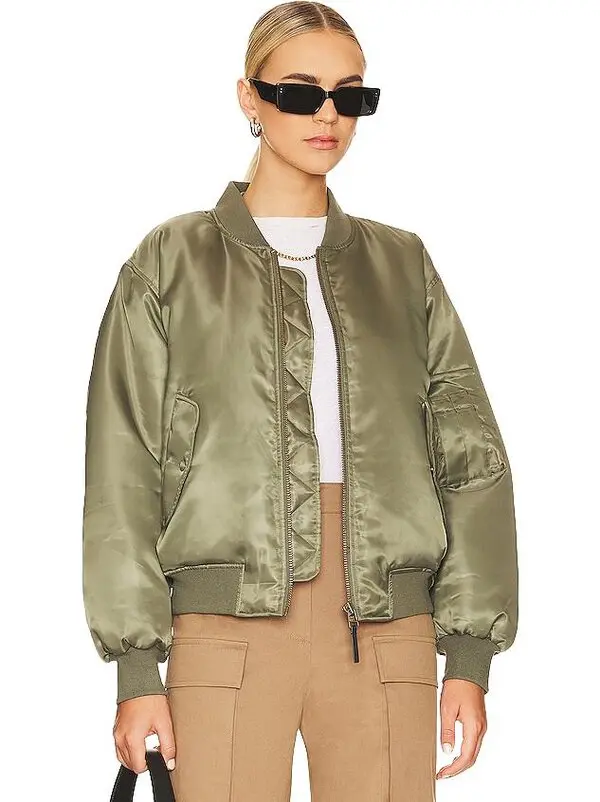 ANINE BING Leon Bomber - Army Green