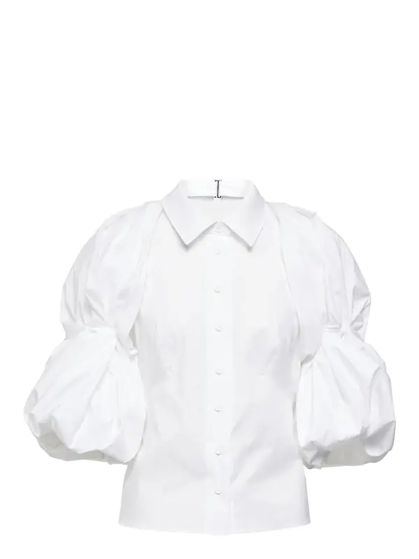 Jacquemus La Chemise Maraca Cotton Poplin Shirt - White