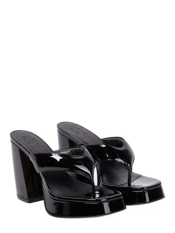 GIA BORGHINI Gia 17 Platform Sandals - Black