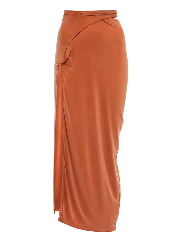 Jacquemus La Jupe Espelho Jersey Midi Skirt - Red