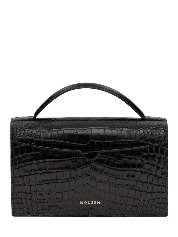 Alexander McQueen Top Handle Skull Bag - Black