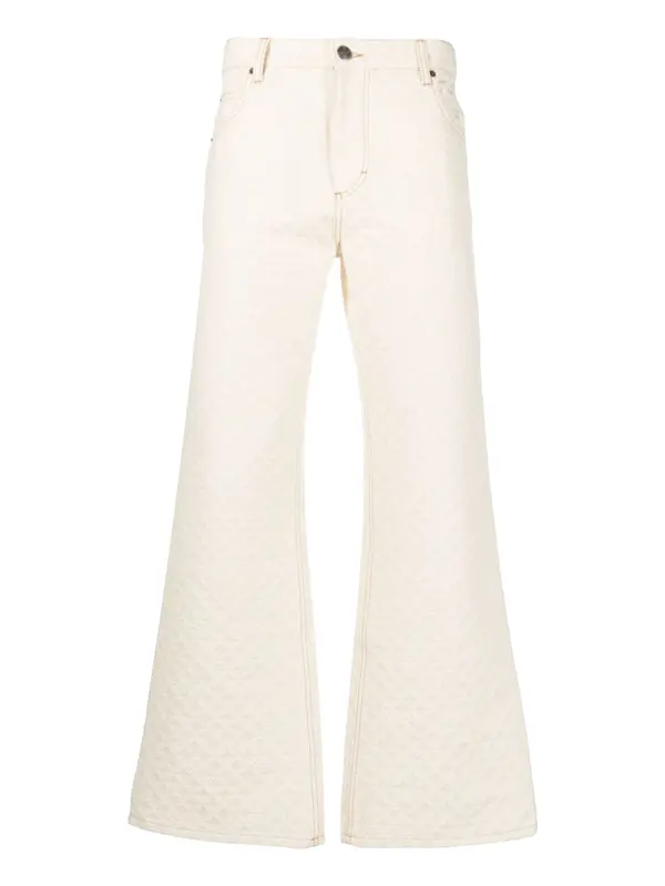 CHARLES JEFFREY Straight-leg Jeans - Neutrals