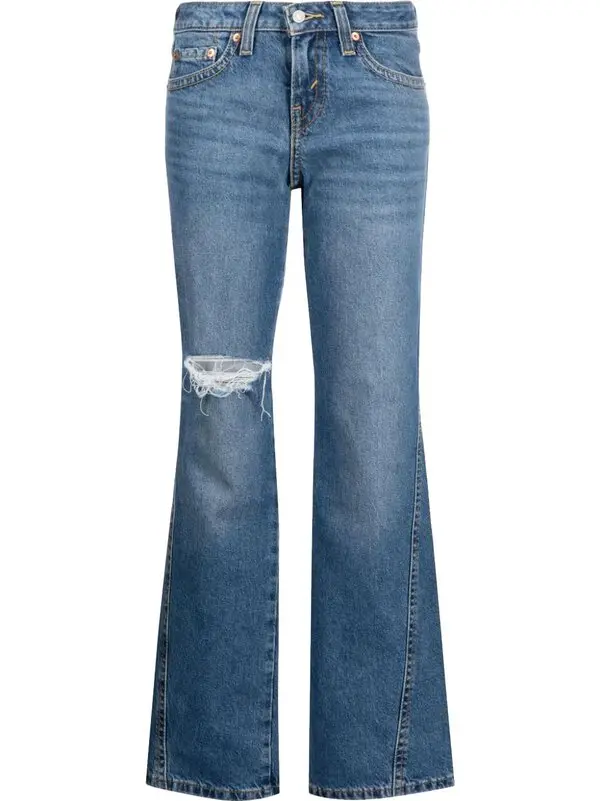 LEVI'S Distressed-effect Boyfriend Jeans - Blue