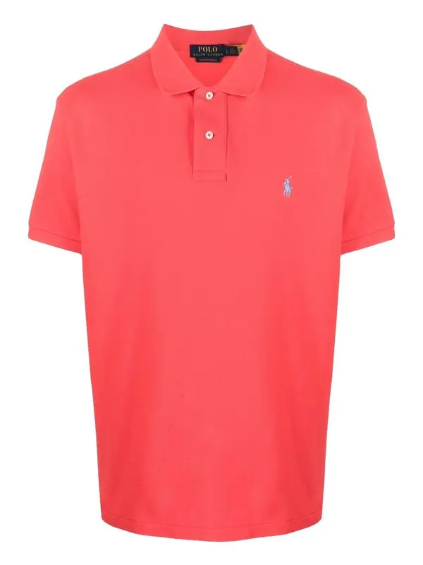 Polo Ralph Lauren Logo-embroidered Short-sleeved Polo Shirt - Red