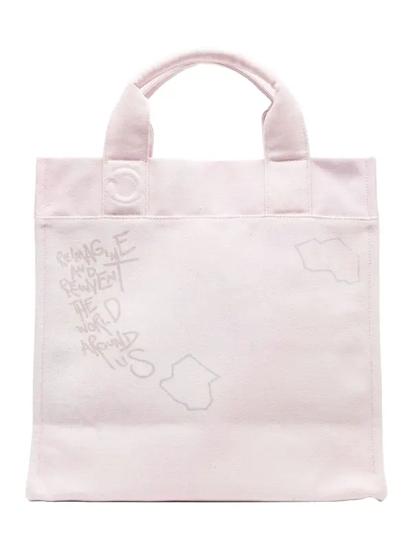 OBJECTS IV LIFE Logo-print Cotton Tote Bag - Pink