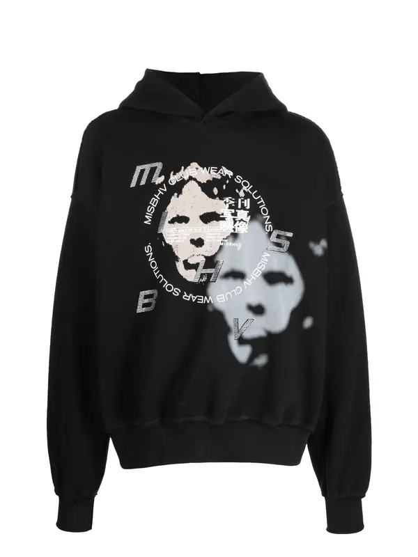 MISBHV Graphic-print Hoodie - Black