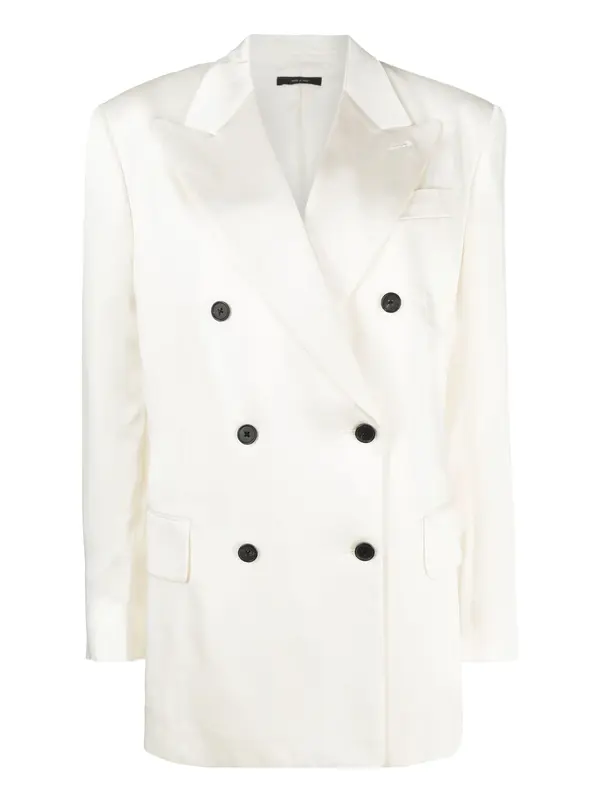 TOM FORD Fluid Double-breasted Blazer - Neutrals