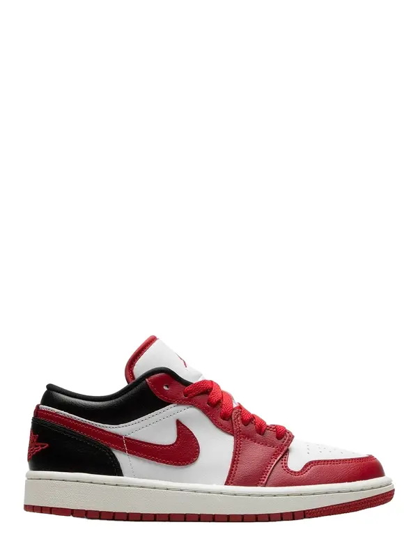 JORDAN Air 1 Low Reverse Black Toe Sneakers - White