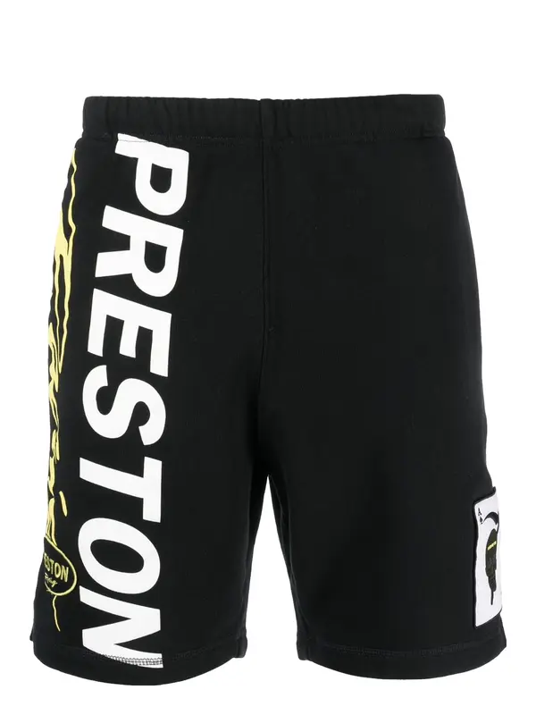 Heron Preston Logo-print Jersey Track Short - Black
