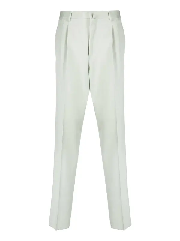 LANVIN Pressed-crease Tailored Trousers - Green