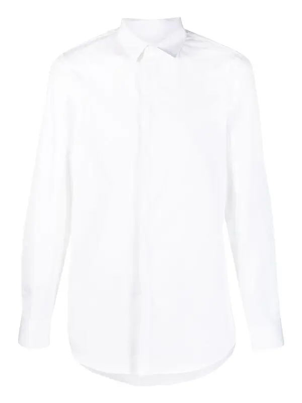 JIL SANDER Long-sleeve Cotton Shirt - White