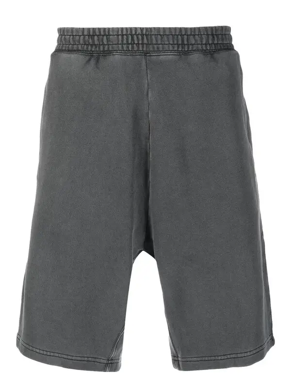 Carhartt Work In Progress Stonewashed Cotton Shorts - Grey