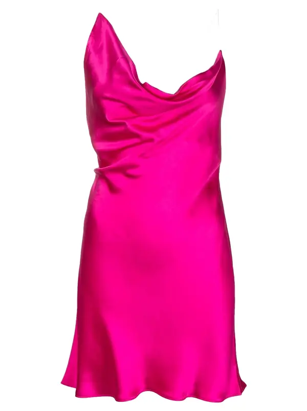 Y/project Draped Silk Minidress - Pink