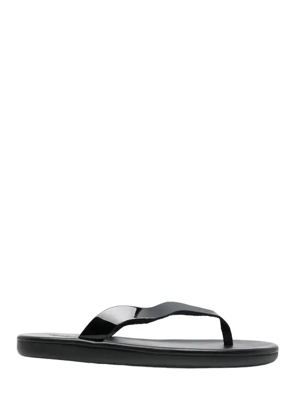 ANCIENT GREEK SANDALS Laconia Flip Flops - Black