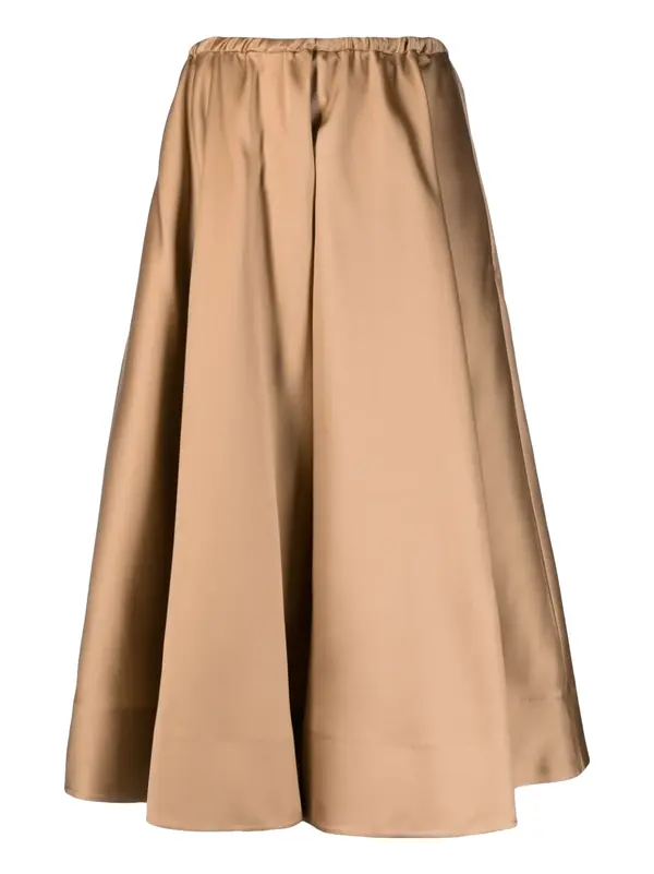Valentino Garavani Pleated Mid-length Skirt - Neutrals