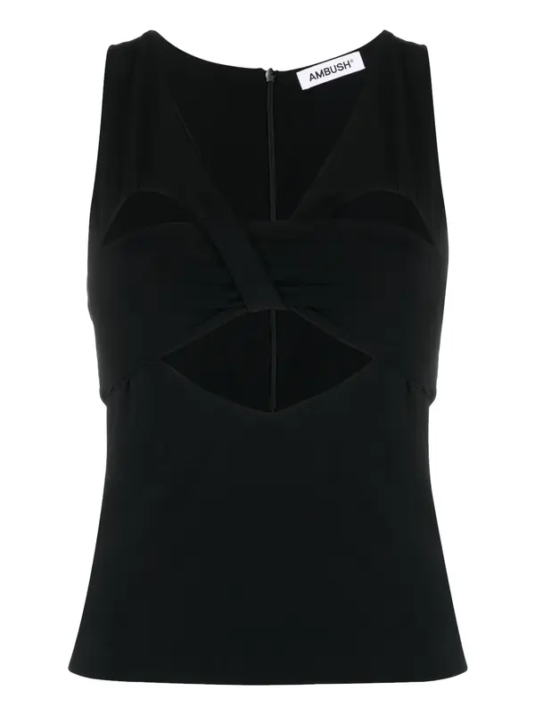 AMBUSH Cut-out Sleeveless Top - Black