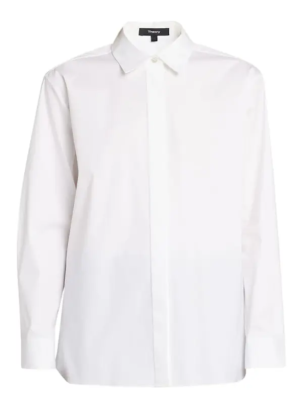 Theory Classic Boyfriend Shirt - Wht