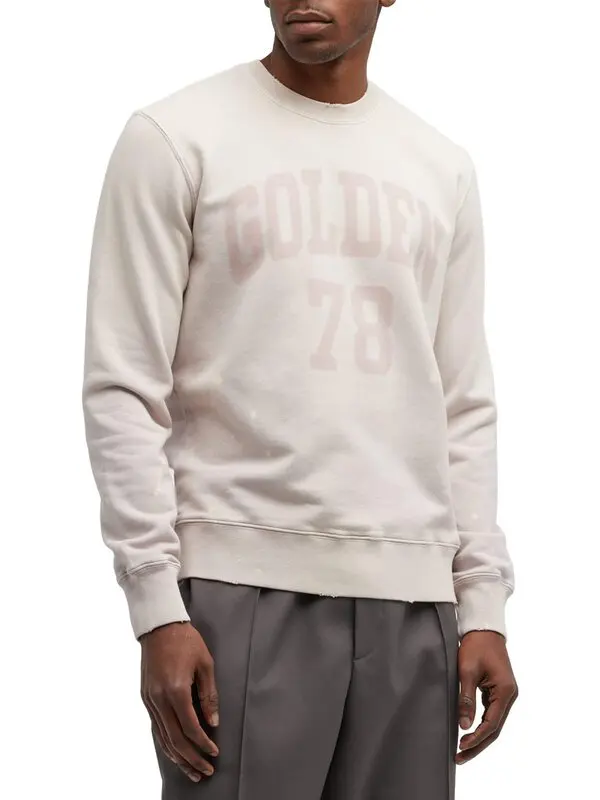 Golden Goose Golden 78' Print Sweatshirt - Shadow Gray