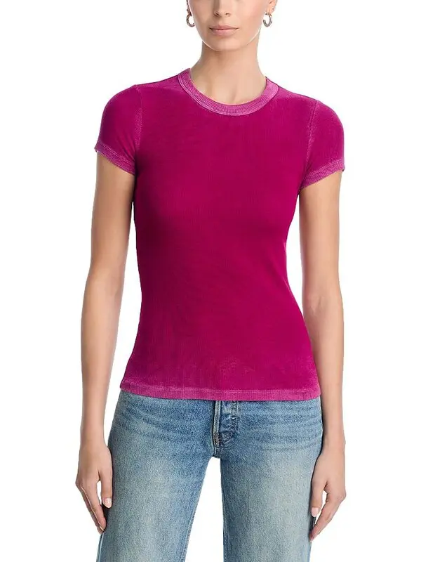 Cotton Citizen Verona Ribbed T-shirt - Crushed Berry