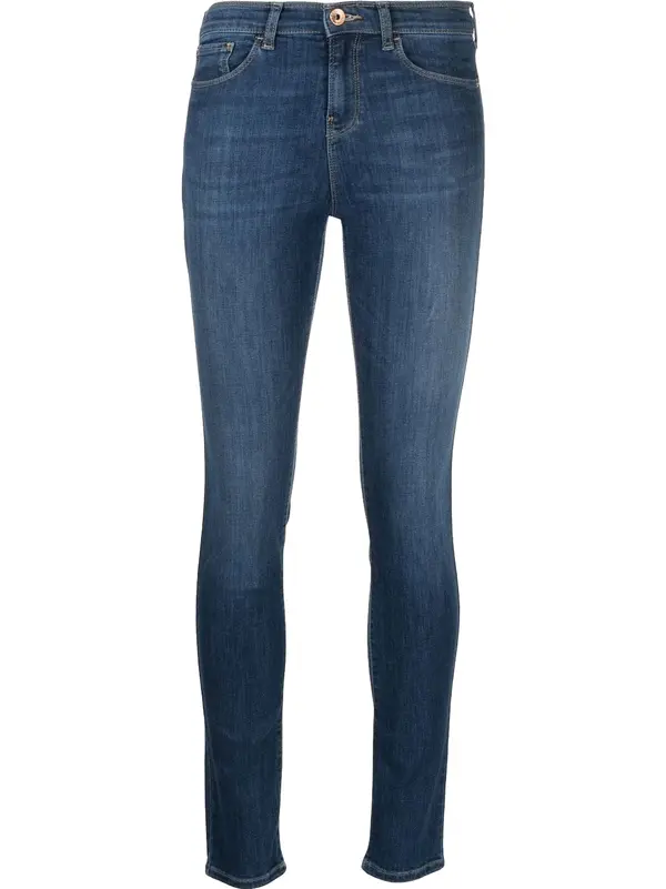 Emporio Armani Skinny-cut Jeans - Blue