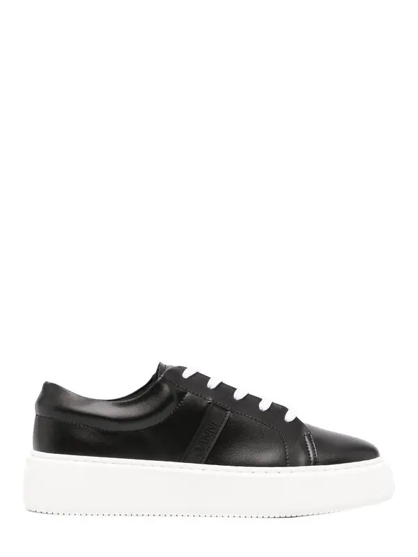 GANNI Low-top Flatform Sneakers - Black