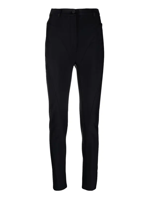 MUGLER High-waisted Skinny Trousers - Black