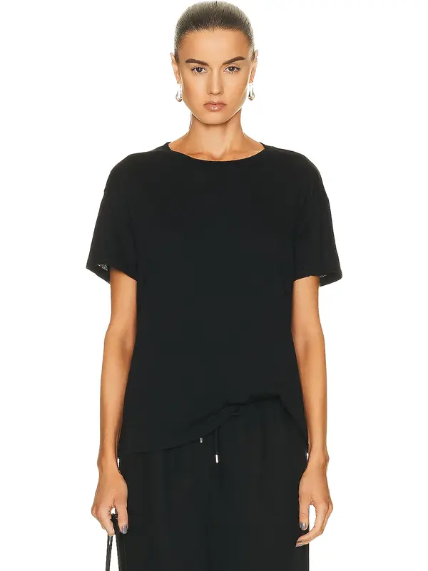 Eterne Short Sleeve Boyfriend Tee - Black