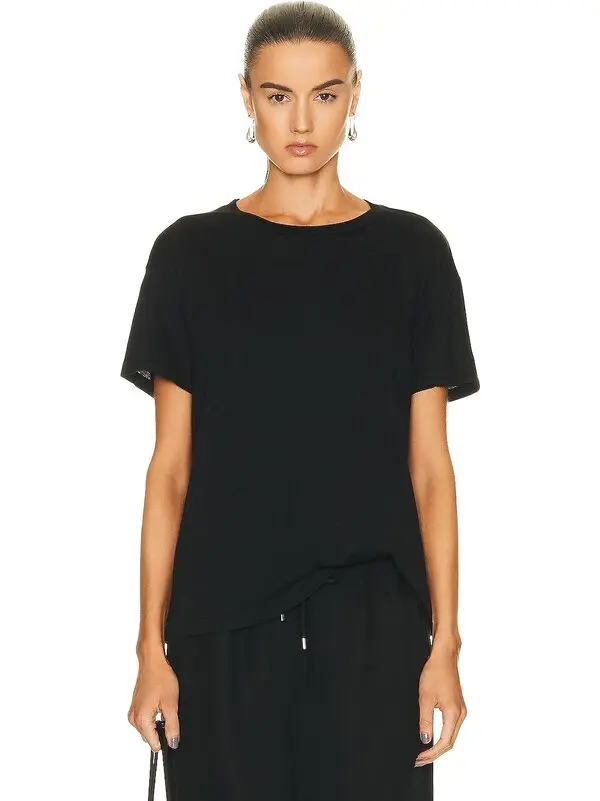 Eterne Short Sleeve Boyfriend Tee - Black