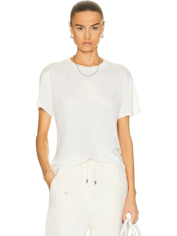 Eterne Short Sleeve Boyfriend Tee - Ivory