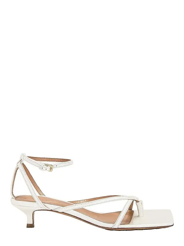 Bottega Veneta Stretch Ankle Sandal - White