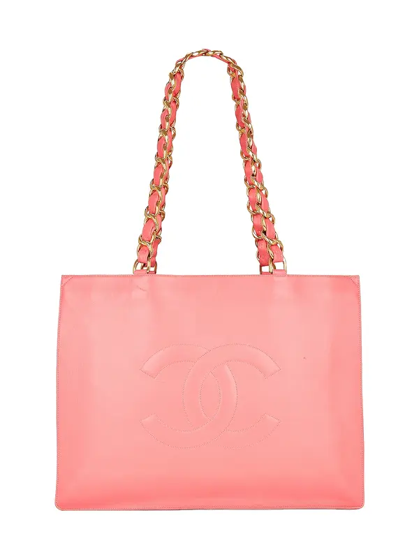 Chanel Lambskin Jumbo Timeless Shopper Tote Bag - Pink