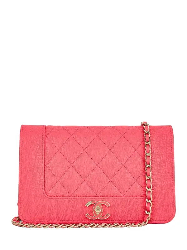 Chanel Mademoiselle Wallet On Chain Shoulder Bag - Pink