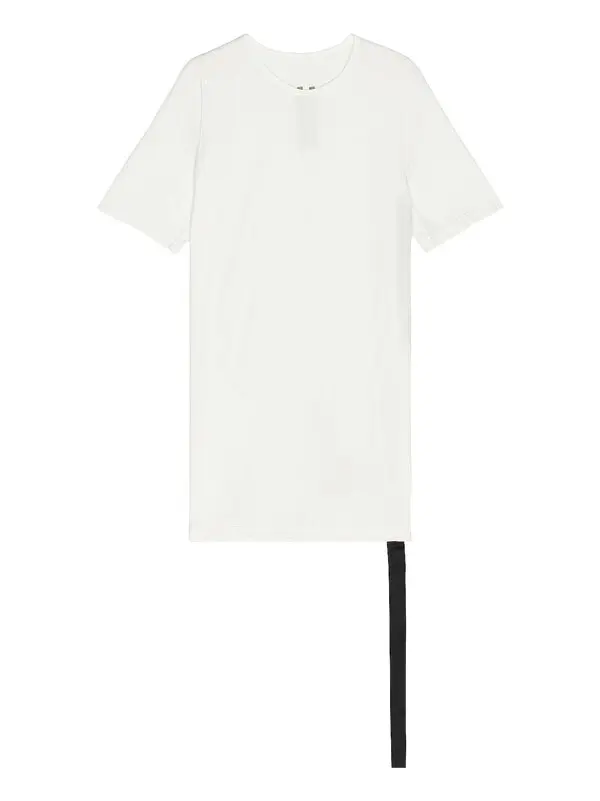 Rick Owens Level Tee In White - Milk