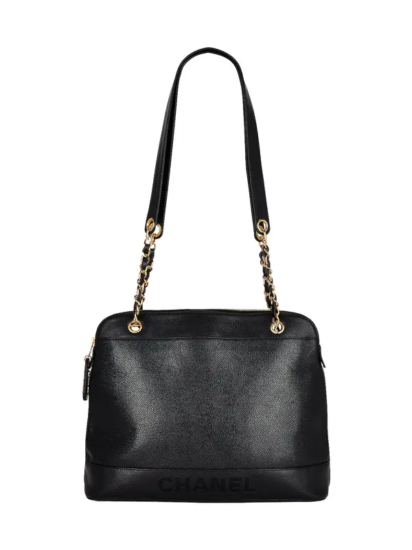 Chanel Caviar Tote Bag - Black