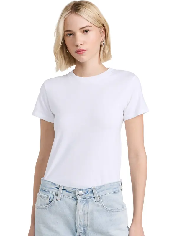 Ambitionist Boxy Tee Thong Bodysuit - White