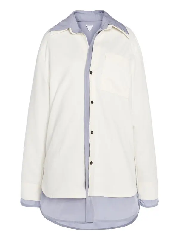 Bottega Veneta Knotted Cotton Shirt - White