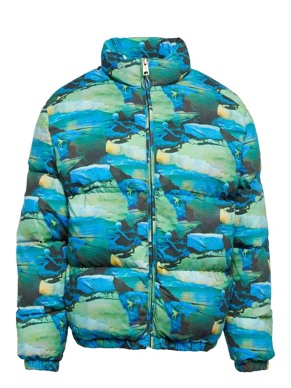 ERL Quilted Printed Down Jacket - Multicoloured