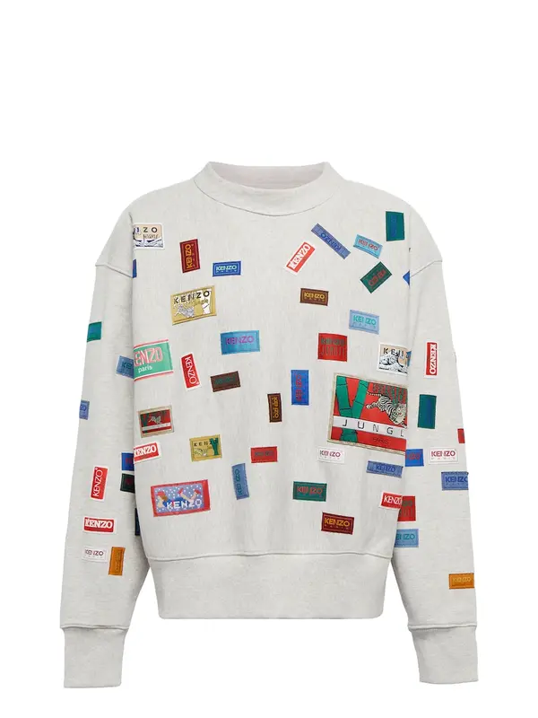 Kenzo Printed Cotton Sweatshirt - Grey