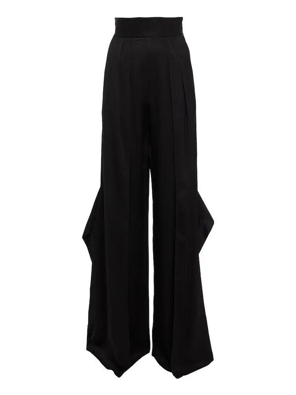 Maticevski High-rise Wide-leg Pants - Black
