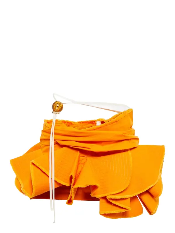 Jacquemus La Jupe Artichaut Miniskirt - Orange