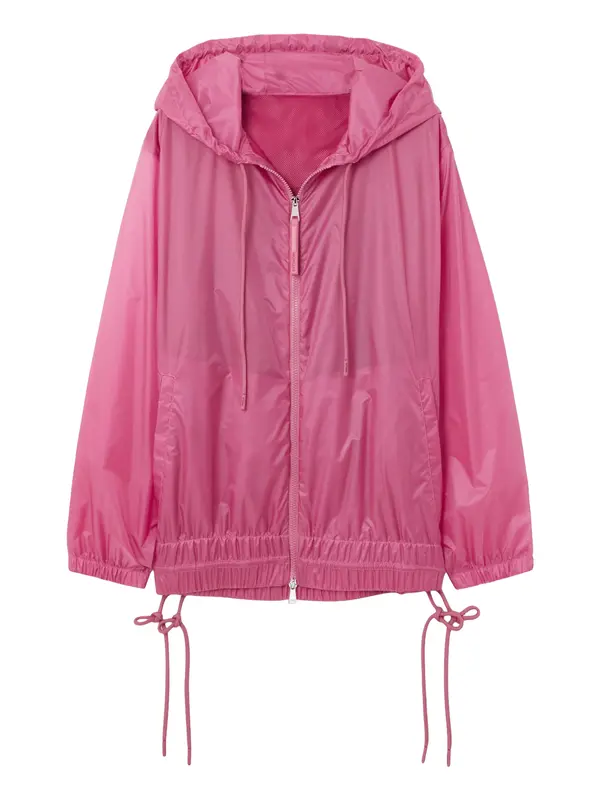 Moncler Pointu Printed Shell Hooded Jacket - Pink