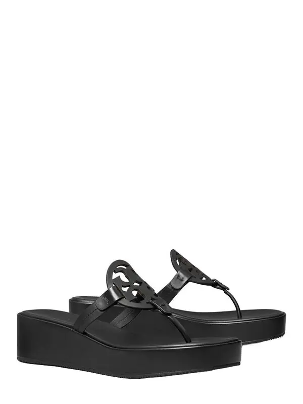 Tory Burch Miller Wedge Sandal - Perfect Black