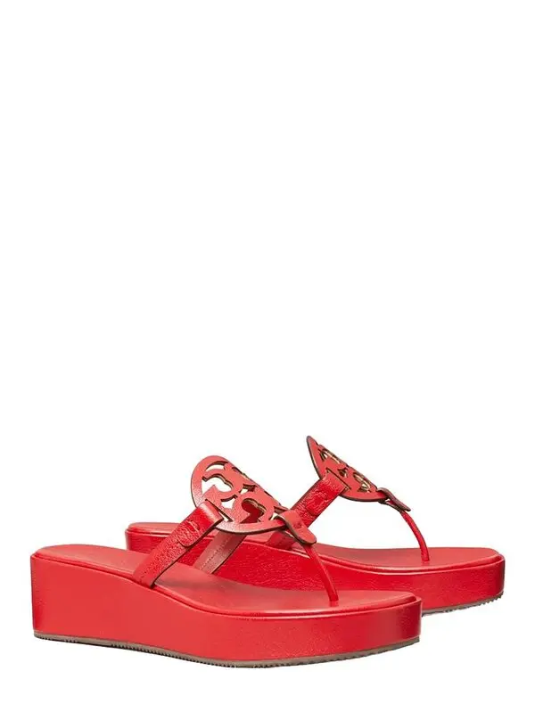 Tory Burch Miller Wedge Sandal - Tory Red