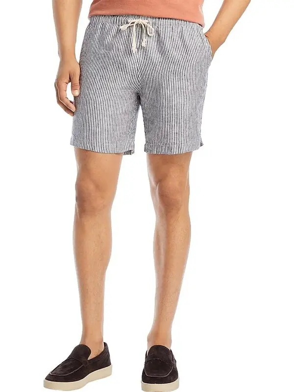 ALEX CRANE Bo Linen Shorts - Lines