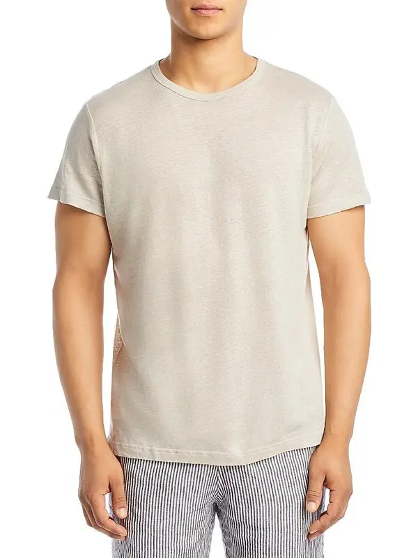 ALEX CRANE Sun Regular Fit Linen Tee - Bone