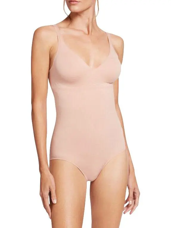 Wolford Cotton Contour 3w Shaping Bodysuit - Rose