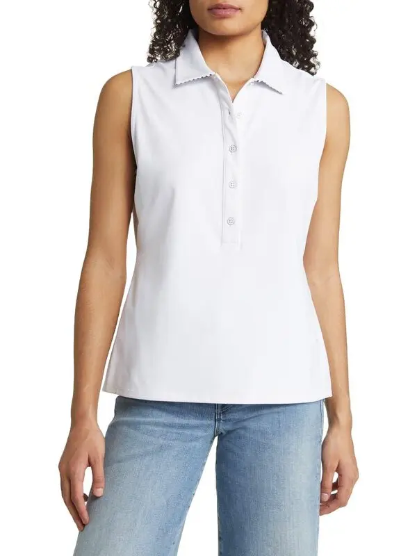 Tommy Bahama Sleeveless Polo - White